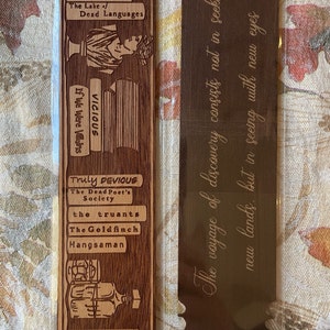 Alice in Wonderland Wooden Bookmark Gift for Booklovers - Etsy