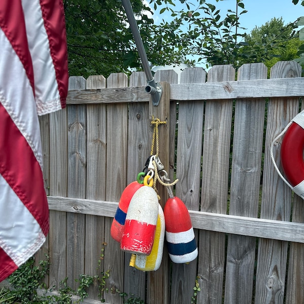 5 Buoys While They Last Rustic Distressed Real Painted Maine Lobster ...