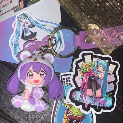 Hatsune Miku Keychain Miku Keyring - Etsy