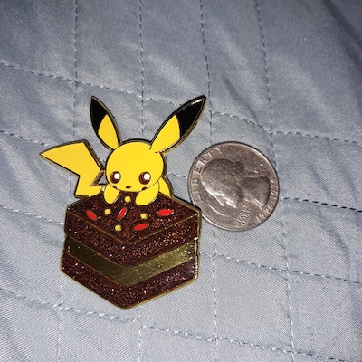 Sweetie-mon: Pikachu Brownie Enamel Pin - Etsy