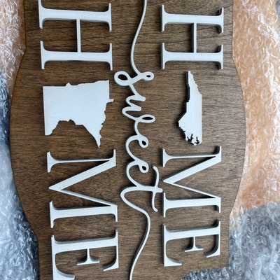 Digital Interchangeable Address Plaque Bundle, Glowforge Laser Cut ...