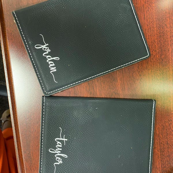 Engraved Men's Wallet, Custom Monogrammed Wallet, Bifold Slim Wallet ...