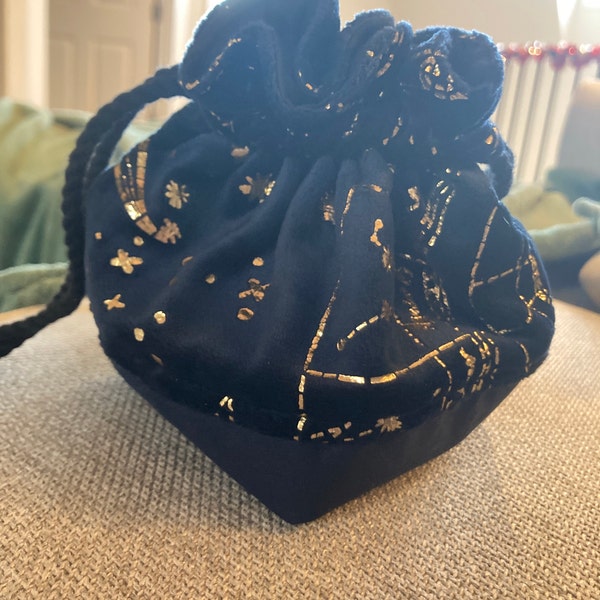 Drawstring Bag PDF Sewing Pattern | Instant Download | Flat Bottom Dice ...