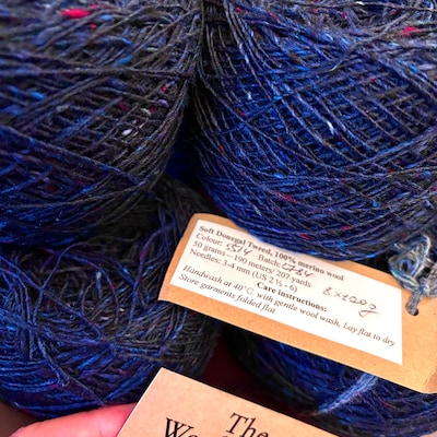 Soft Donegal Tweed Yarn, Irish Tweed Yarn, 100% Merino Fingering Wool ...