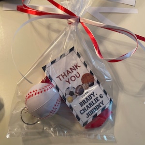 All Star Sports Birthday Party Invitation Favor Tag Digital Template ...