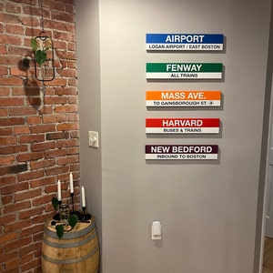 36 Officially Licensed Painted MBTA Station Signs Pick A Station ...