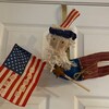 Primitive Americana Uncle Sam Flying With Flag, Handmade Uncle Sam ...