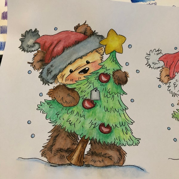 Lili of the Valley Digi Stamp CG James Christmas Tree, JPEG, Christmas ...