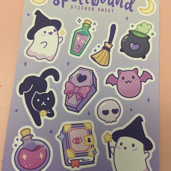 Spellbound Sticker Sheet Cute for Planners Bullet Journal Notebook or ...