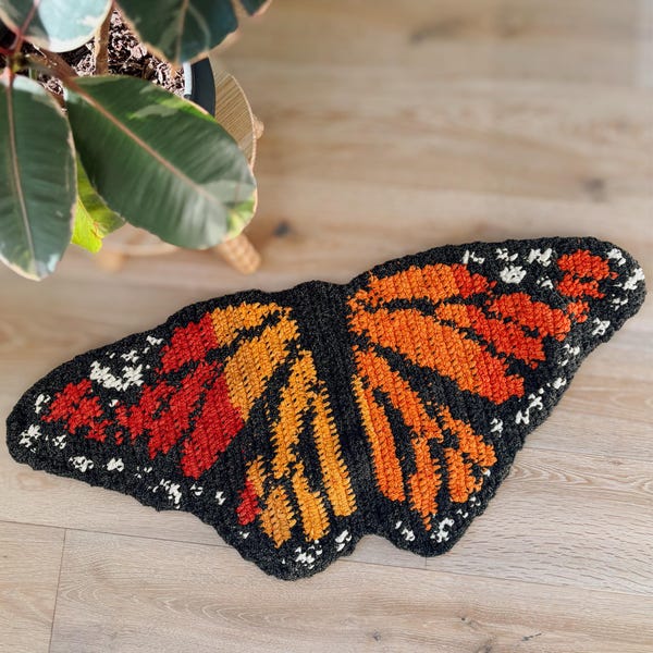 Monarch Butterfly Blanket PDF Crochet Pattern (pillow Instructions ...