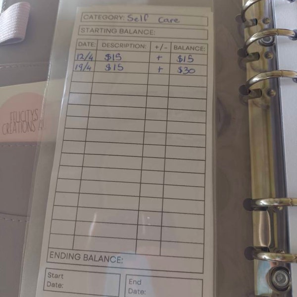 Simple Cash Envelope Inserts | Budgeting Inserts | Cash Trackers ...