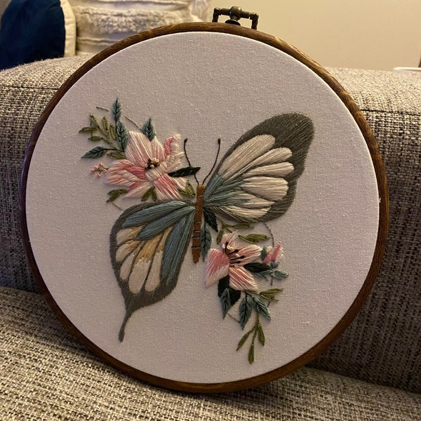 Butterfly Embroidery Kit Beginner, Beginner Embroidery Kit,modern ...