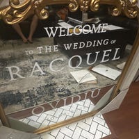 Wedding Bar Sign Customizable Name Mirror, Acrylic Drink Signage ...
