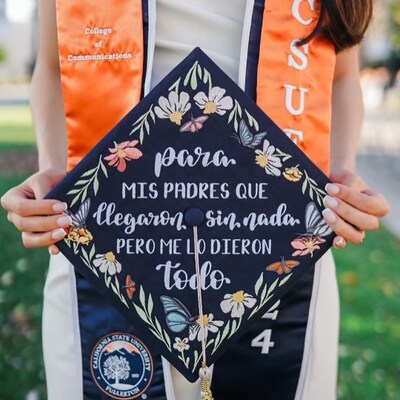 Embroidered Cowgirl Grad Cap Topper Graduation Cap Topper Grad Gift ...