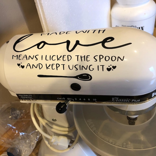 Stand Mixer Decal/kitchenaid Decal/sticker - Etsy