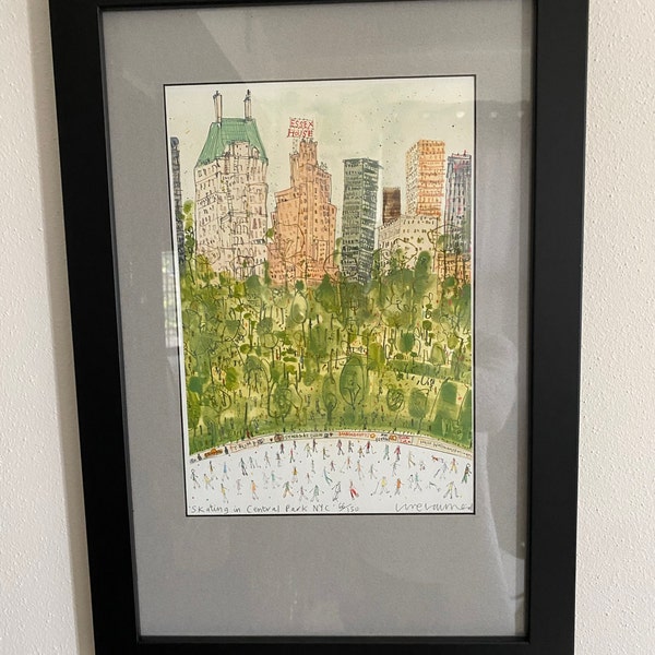 NEW YORK Print, 11 X 14 NYC Wall Art, Rays Pizza Shop, Yellow Taxi ...