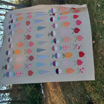 Veggie Garden Quilt Pattern PDF the Pattern Basket - Etsy