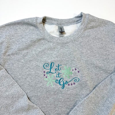 Let It Go Embroidery Design Instant Download - Etsy