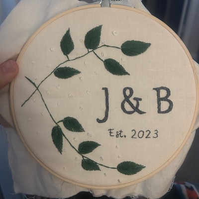 Custom DIY Baby Name Embroidery Kit / Baby Name Sign Embroidery Hoop ...