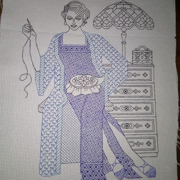 Queen Elizabeth's Bible Cover Lace – Blackwork Pattern, Needlepoint ...