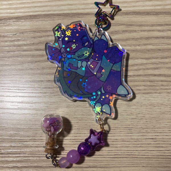 Raph ROTTMNT Keychain With Beads - Etsy