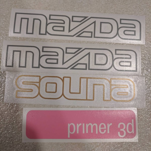 Mazda Miata Front Bumper Logo; Like OEM Decal, Vintage Styles Available ...