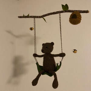 Frog Baby Mobile Natural Fiber Gender Neutral Nursery Decor - Etsy