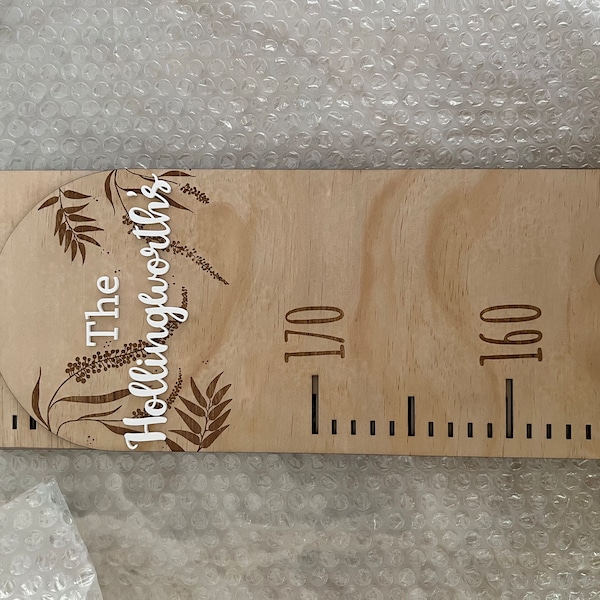 Wooden Australian Natives Height Chart | Growth Chart | Height Ruler ...