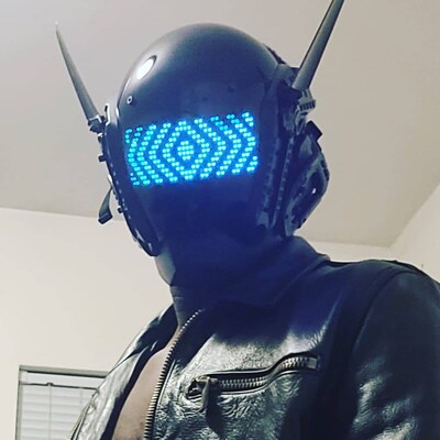Bluetooth Cyberpunk Mask Futuristic Mask cyberpunk - Etsy
