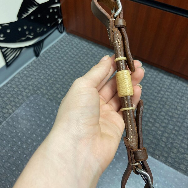 Rolled Center Oiled Top Grain Leather Western Curb Strap for Horse ...