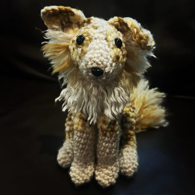 Crochet Pattern for Finnly, Realistic Crochet Border Collie Dog ...