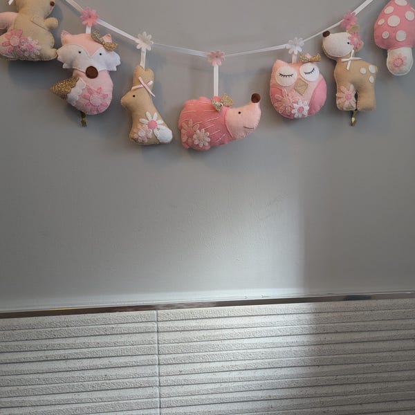 PDF Pattern to Make Pastel Garden Garland. Felt Garland. Sewing Kit ...