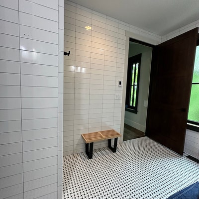 Short Nelson Bench in Ultra-matte Black. Entryway Bench - Etsy