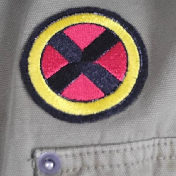 X-men Badge - Iron-on Embroidered Comic Book Patch - Etsy