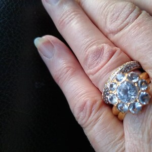 Vintage Solid Silver Red Gemstone Ring ukM USA6.25 | Etsy