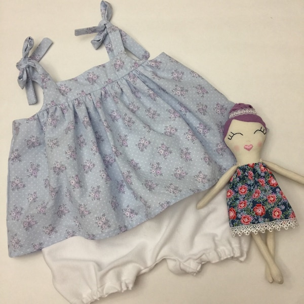 Baby Top Pattern PDF Sewing Pattern – Instant Download – Ties on ...