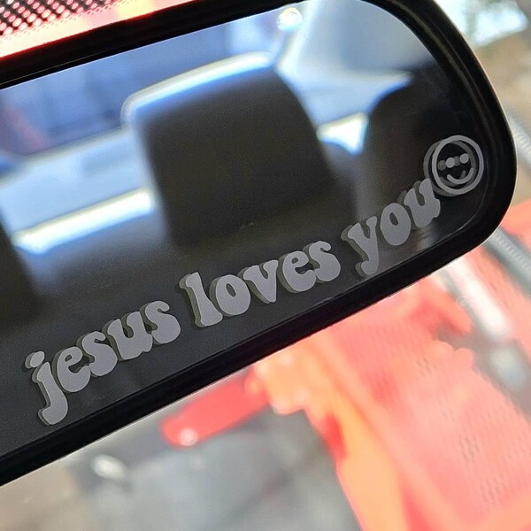 Different Messages to Choose From | Christian Car Mirror Decal | Faith ...