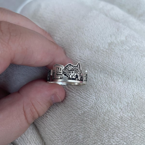 Custom City Ring • Cityscape Ring • Travel Ring • Skyline Ring ...