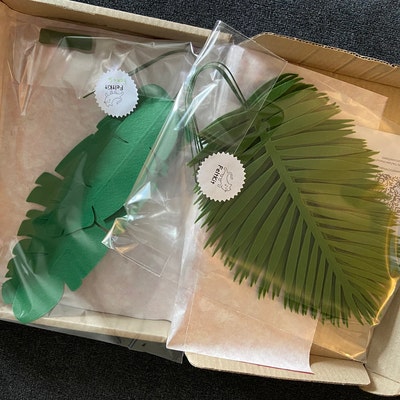 Monstera Garland, Tropical Greenery, Liana, Felt Garland, Banner ...
