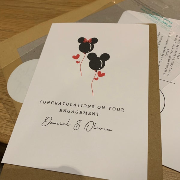 Paris Engagement Card, Engagement Card, Personalised Engagement ...