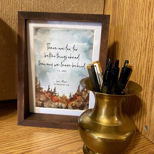 Inspirational Quote, Forest Art, Watercolor Art Print, Magic Quote ...