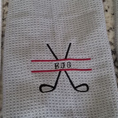 Golf Embroidery Design. Split Golf Embroidery Design. Golf Clubs ...