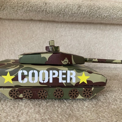 DIY Papercraft Tank Favour,army Tank Favor,lowpoly Tank,3d Tank Model ...