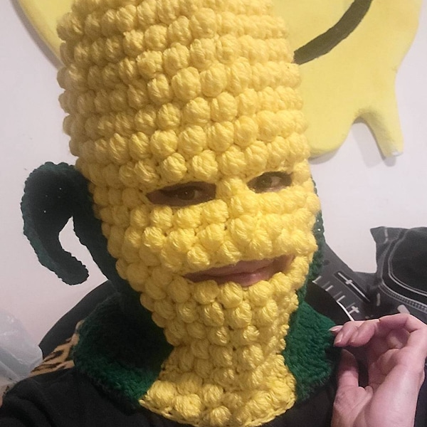 Crochet Corn Balaclava PDF DIGITAL DOWNLOAD Pattern - Etsy