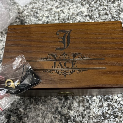 Personalized Wooden Gift Box With Lock & Key , Engraved Wood Jewelry ...