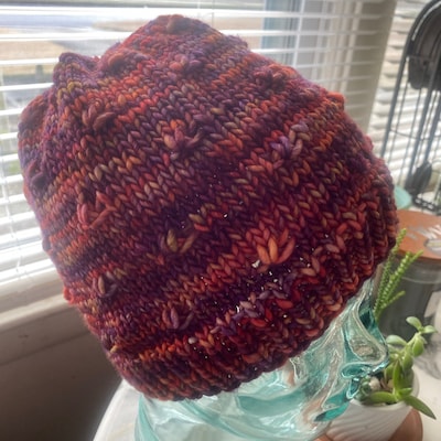 Easy Knitting Pattern Hat Super Chunky Knit Beanie Ribbed Hat Knitting ...