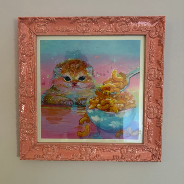 Victorian Picture Frames Pink Purple Glossy Lacquer Ornate Funky ...