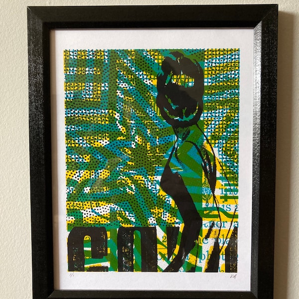 HOW TO LOVE - Two Color Test Print - Screen Printed Collages - Etsy
