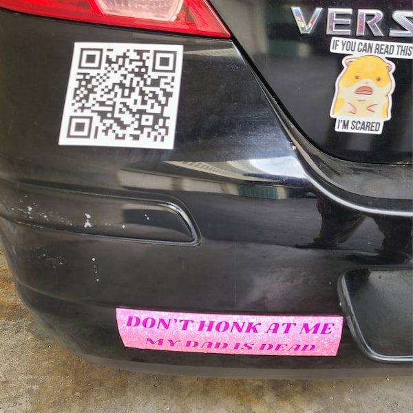 Don't Honk Funny Bumper Sticker, Y2k Meme Decal, If You Honk at Me I ...
