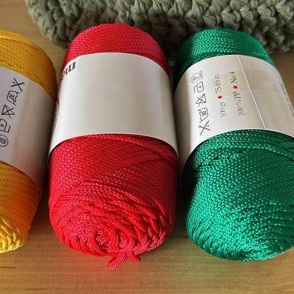 Polyester Cord 3 Mm, 3 Mm Polyester Macrame Rope, 3 Mm PP Macrame Yarn ...